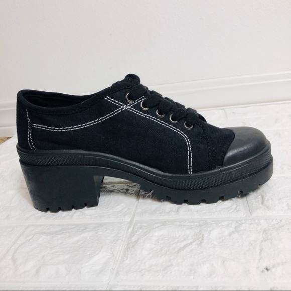 Chinese Laundry | Shoes | Chinese Laundry Canvass Lace Up Shoe Chunky ...